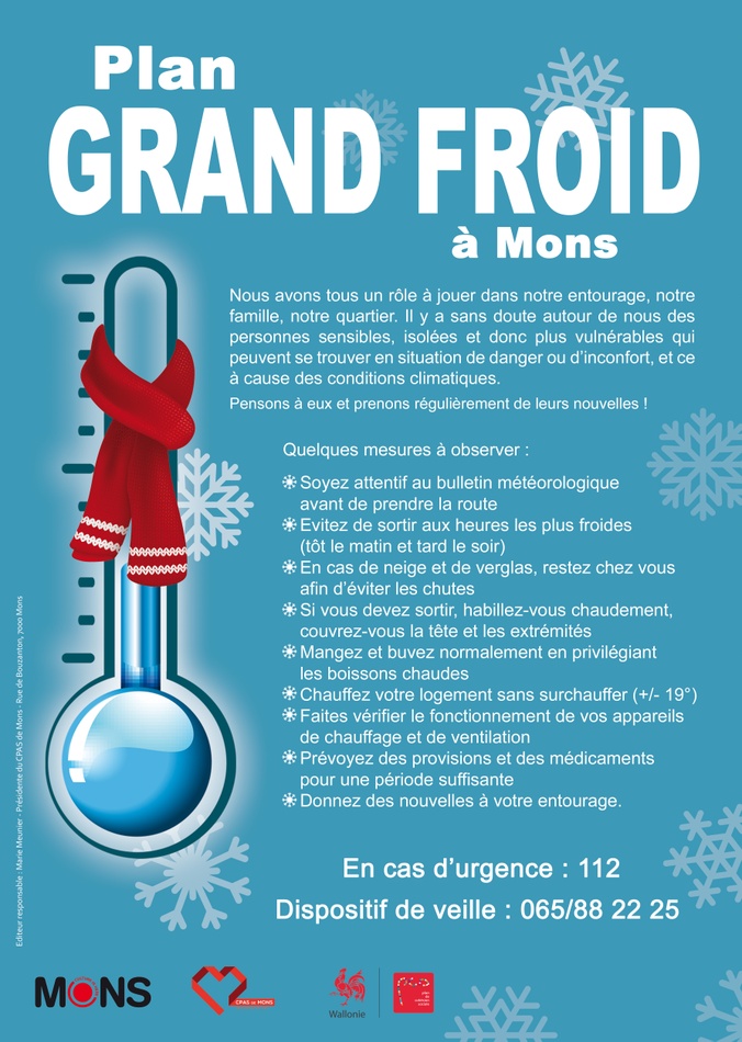 Plan Grand Froid 2021 | Mons Blog